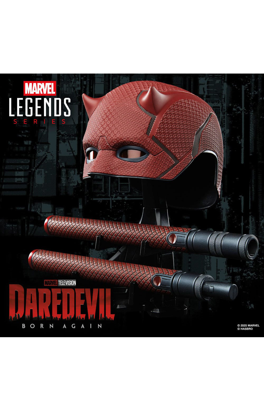 Daredevil Born Again Premium Roleplay Mask and Billy Club – Cosmic Realms