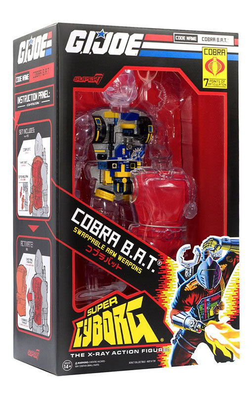 G.I. Joe Super Cyborg Cobra B.A.T. (Clear) figure (28 cm) – Cosmic Realms