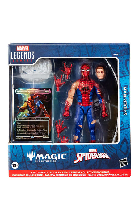 Marvel Legends Magic: The Gathering Action Figure Battle-Damaged Spide ...